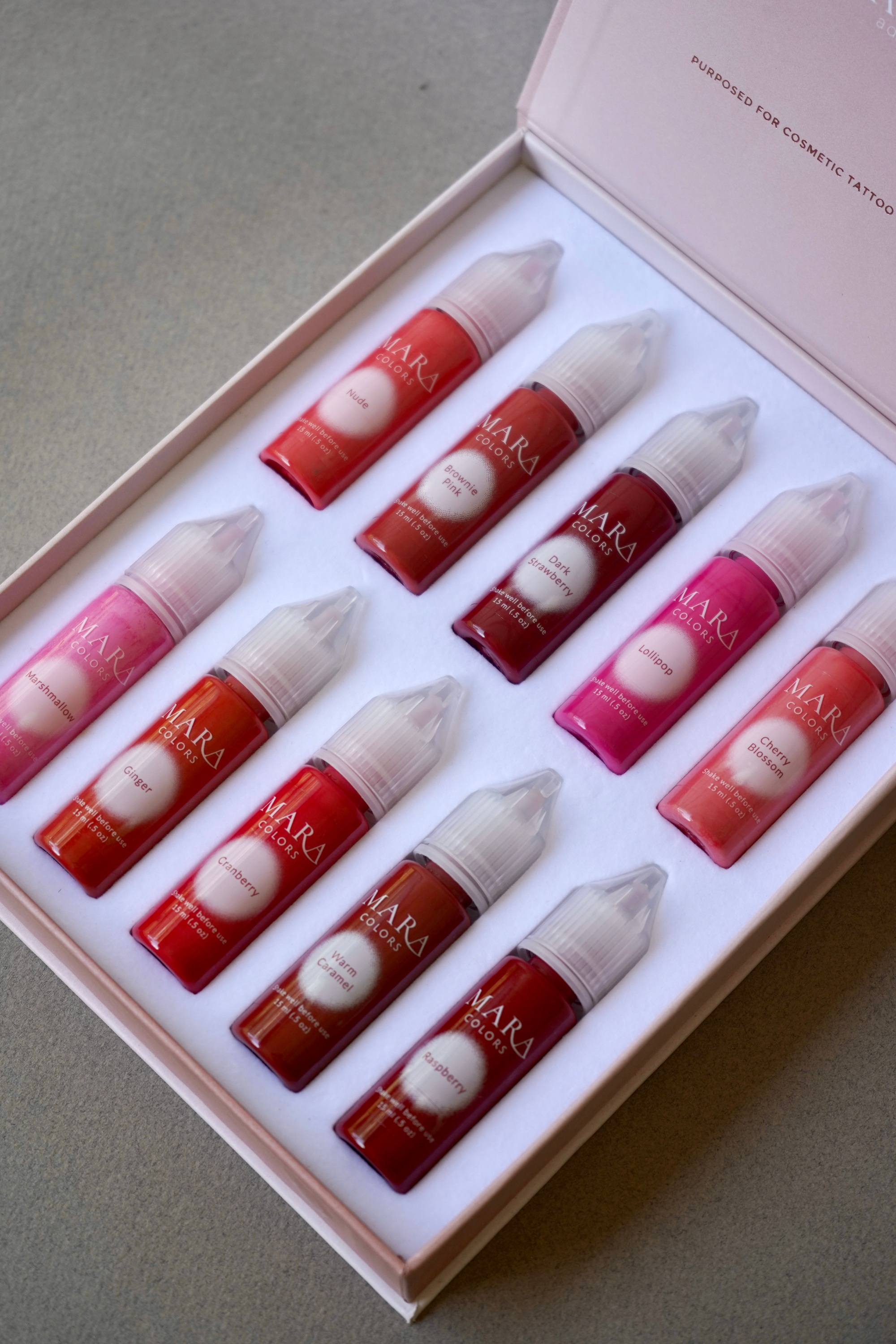 Full Mara Colors Lip Pigments Set - 10 Different Colors – Mara Pro